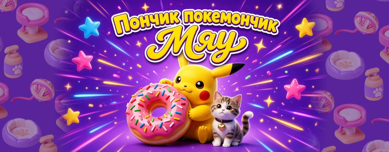 Пончик Покемончик Мяу