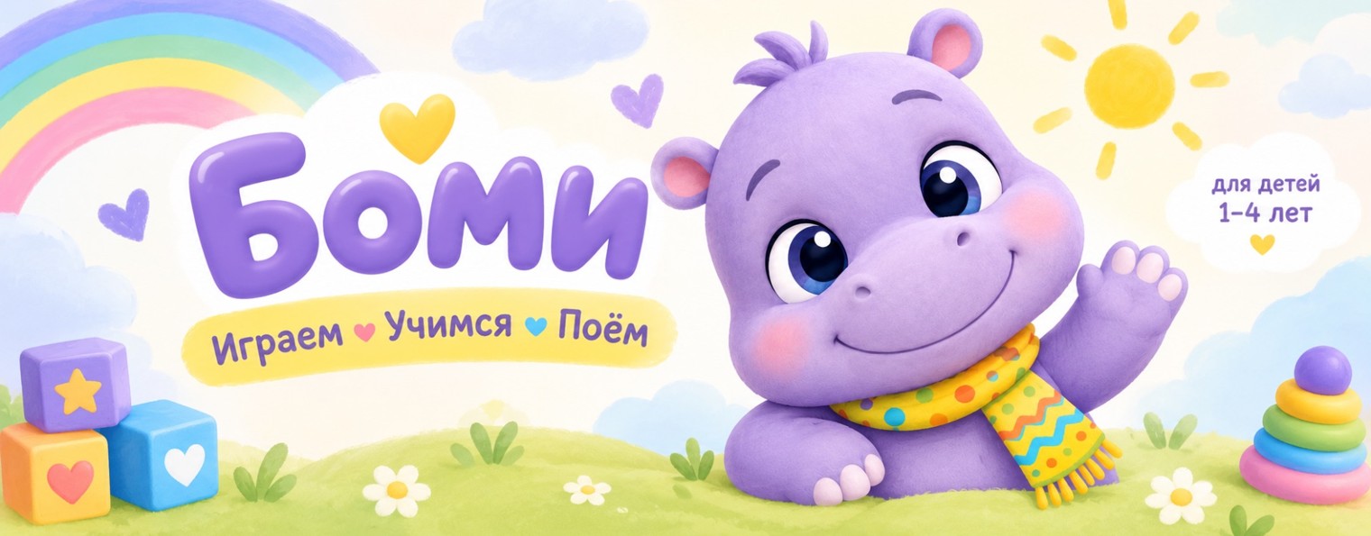 Бегемотик Учится