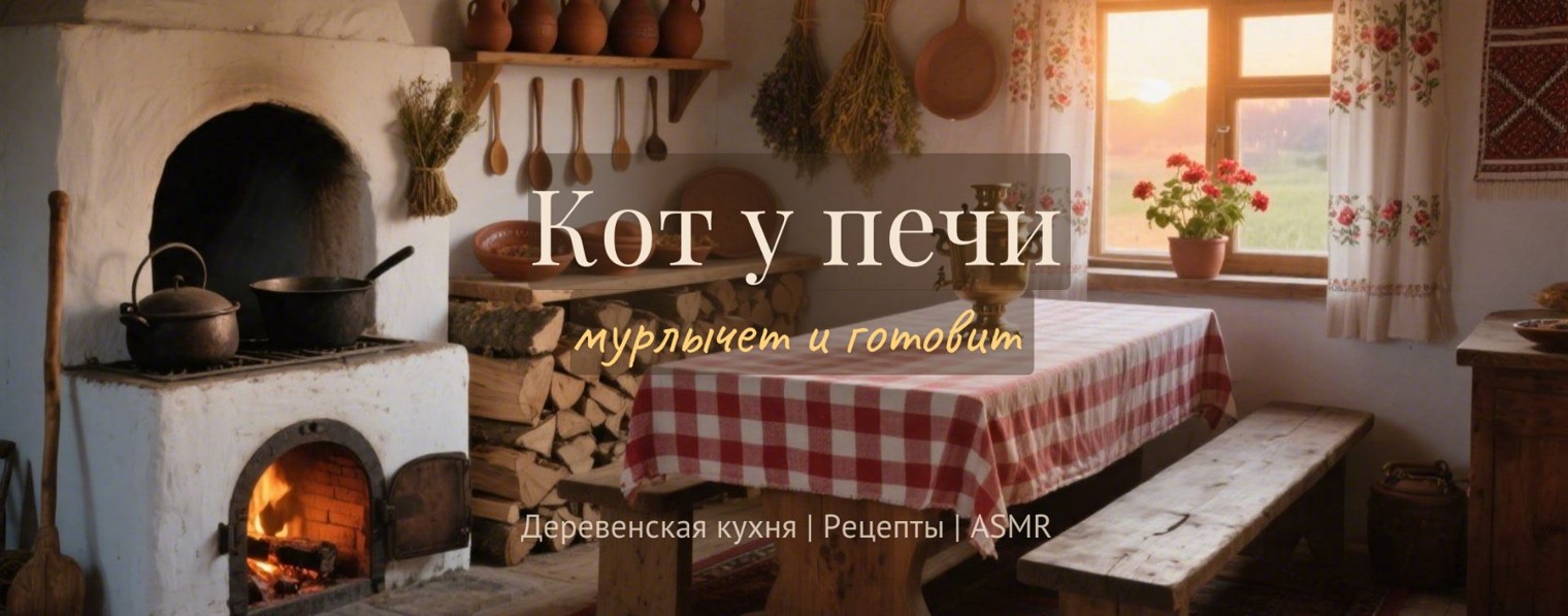 Кот у печи
