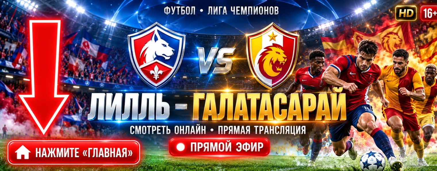 Лилль Галатасарай онлайн 21 октября Лига чемпионов