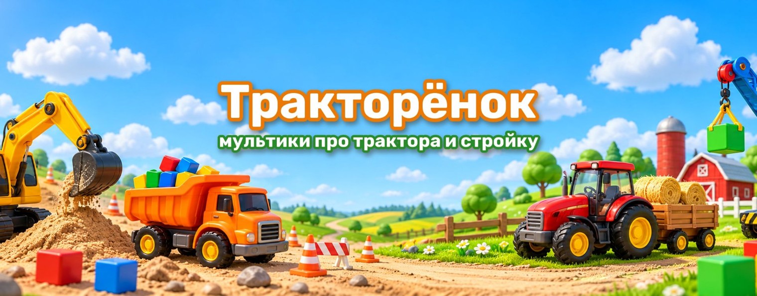 Тракторёнок — мультики про технику для малышей
