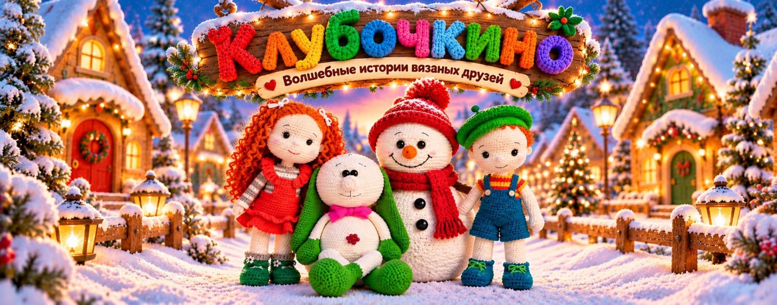КЛУБОЧКИНО 🧶Волшебные истории вязаных друзей 🪄