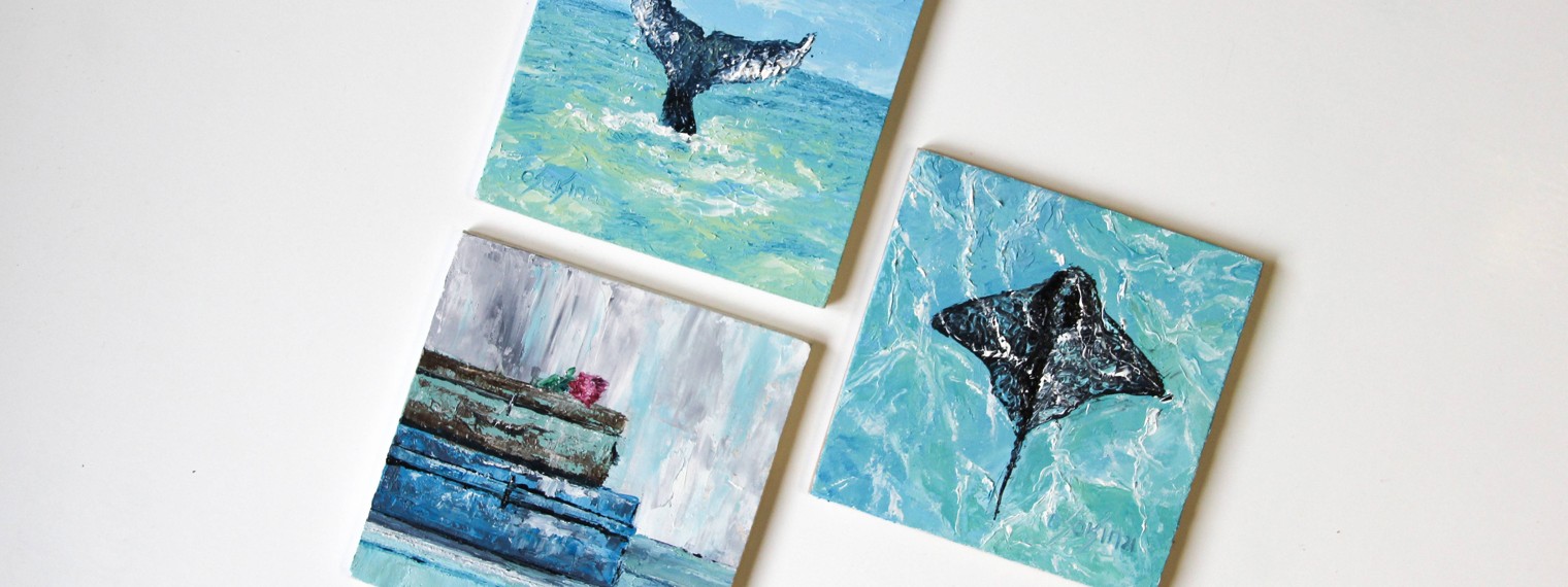 Ценцей любит рисовать