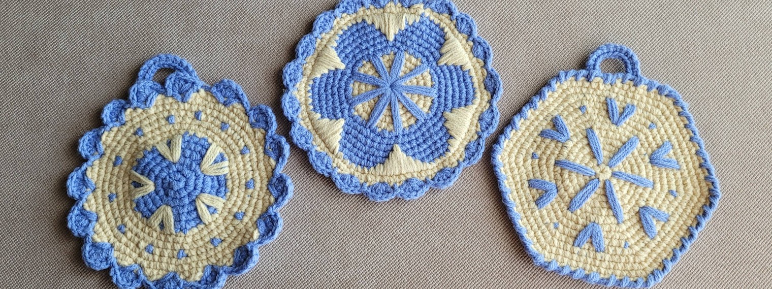 Вязание прихваток для кухни