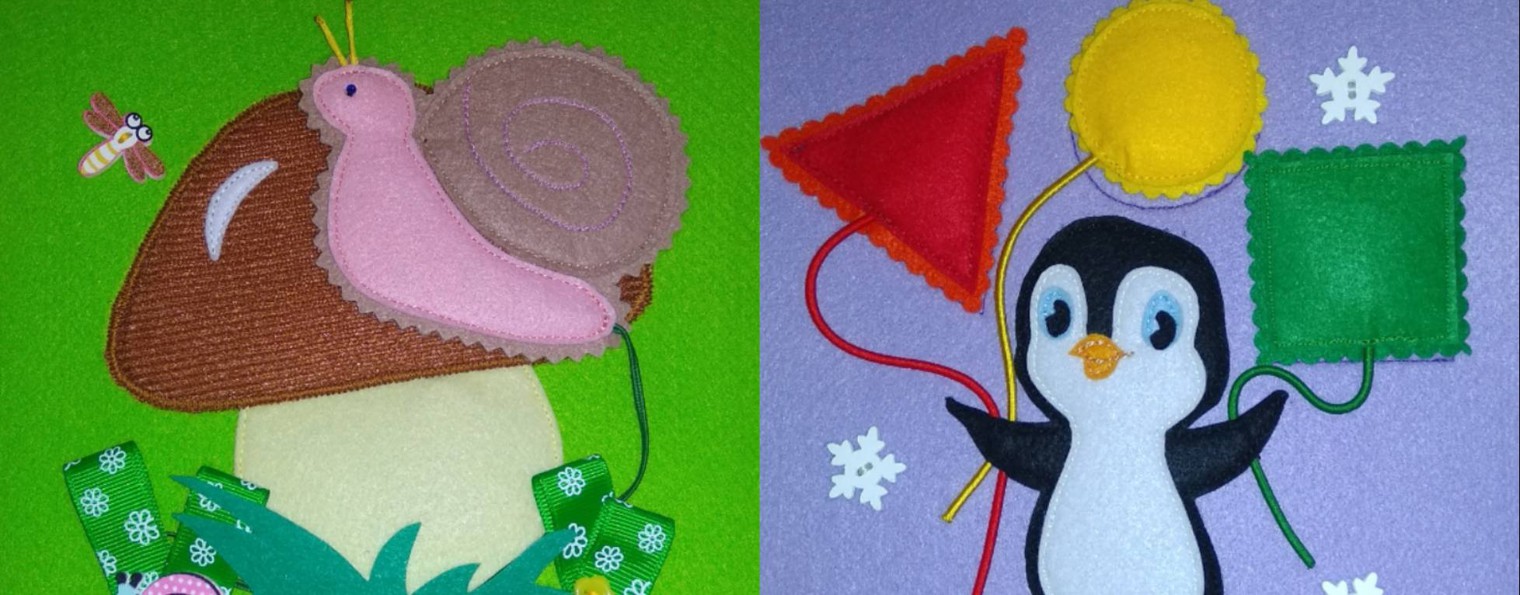 Развивающие книжки из фетра