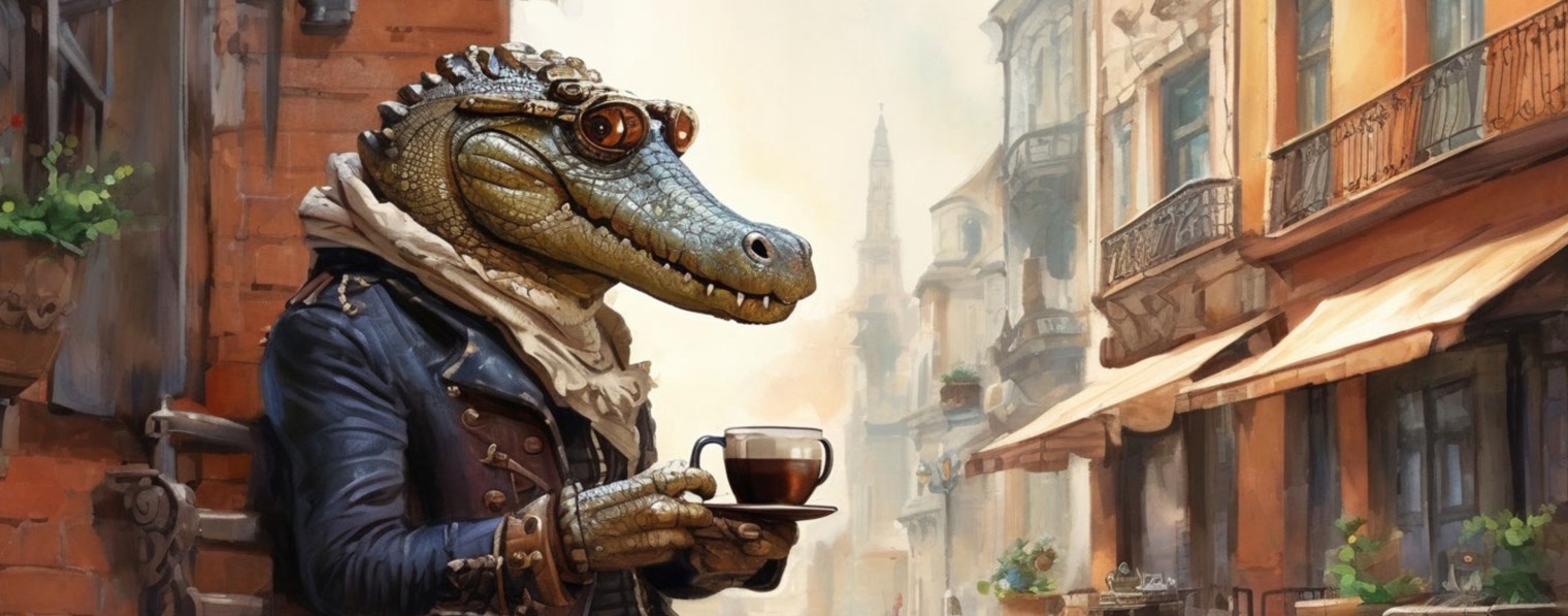 Стимпанк Крокодил
