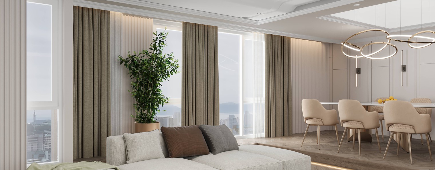 Domlegrand карнизы, рулонные шторы, шторы