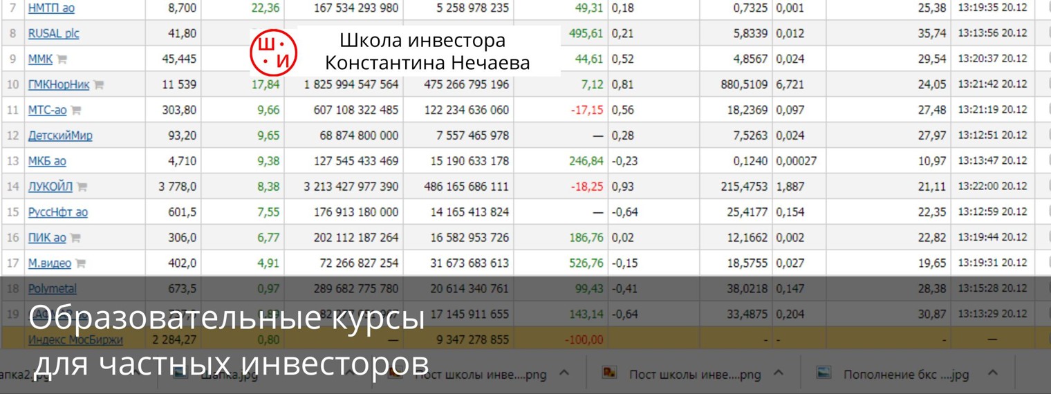 Школа инвестора Константина Нечаева