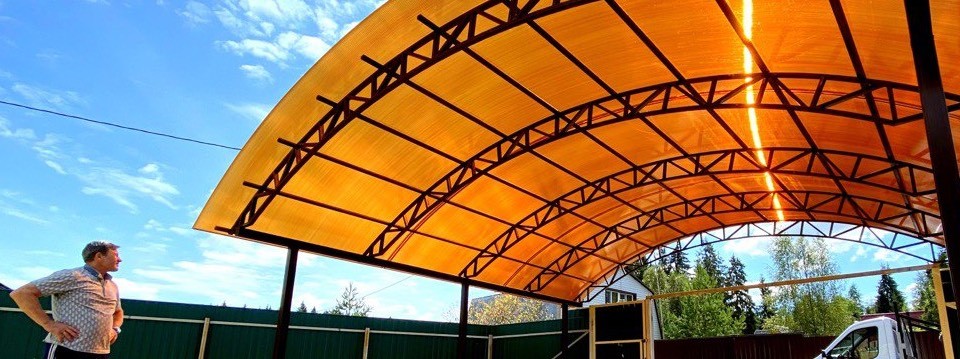 Спецкаркас - навесы из поликарбоната