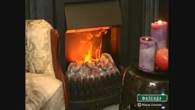 Электрокамин Dimplex Danville Black в телепроекте "Фазенда"