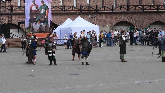 20190727 4K Кремли России 2019. КИР «Плесков-Град» (г. Псков), русские дружинники XIII-XIV вв.