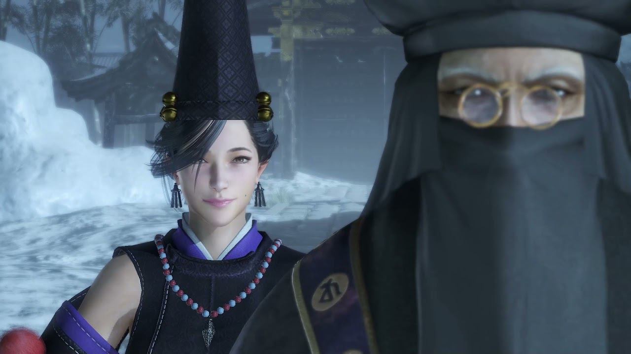 Nioh Снегопад Часть 2 битва с боссом Юки онна и злоумышленники