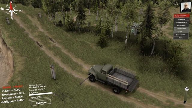 SpinTires 4 сезон 2 испытание Экзамен на права 5 ПОДЬЁМ УАЗ 300