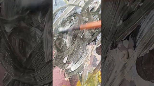 Смешивание красок. Художник Александра Миркушова