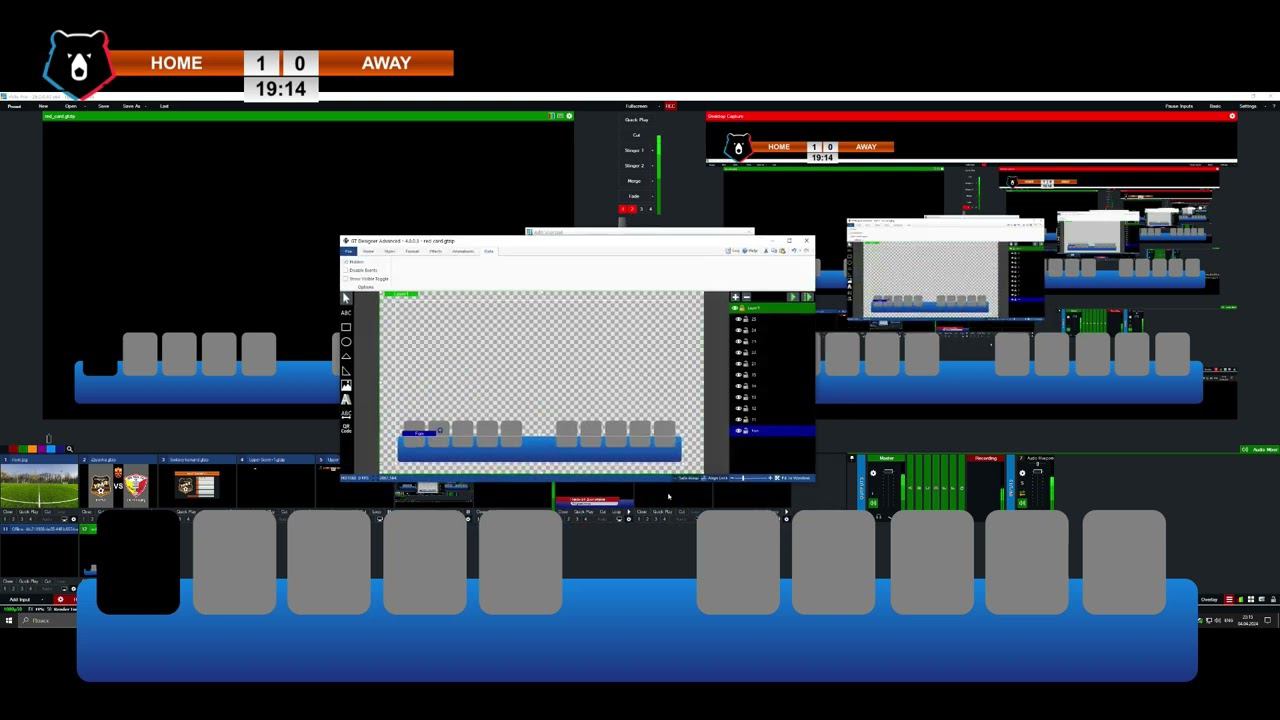 Пенальти футбольная графика  vMix titles