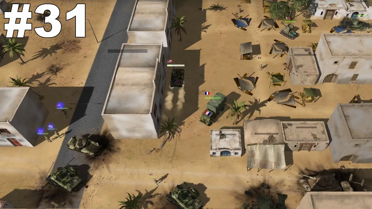 ▶Desert Rats vs. Afrika Korps. Кампания Союзников. Миссия 7: Спасти Лис. #31