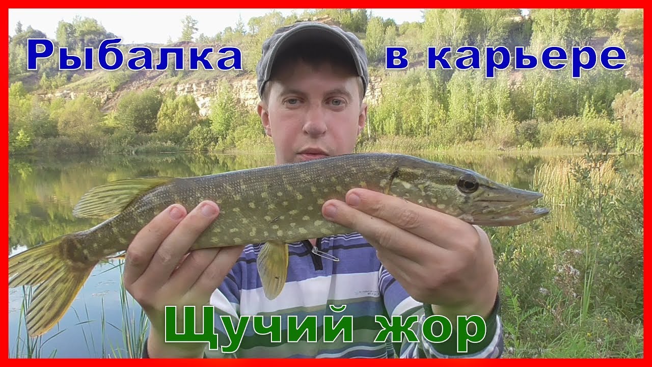 Рыбалка в карьере . Щучий жор. Давно так не рыбачил