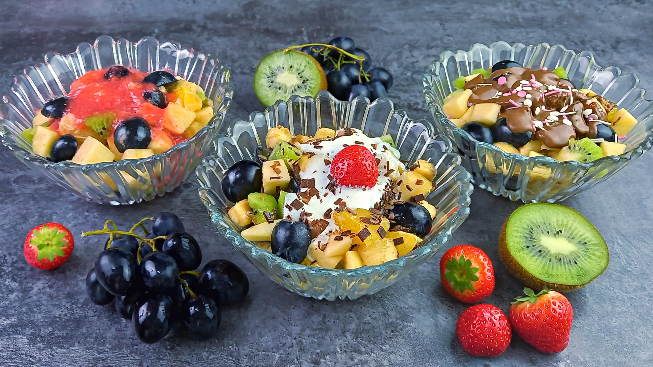 Полезный и вкусный ФРУКТОВЫЙ САЛАТ. 6 вариантов заправки