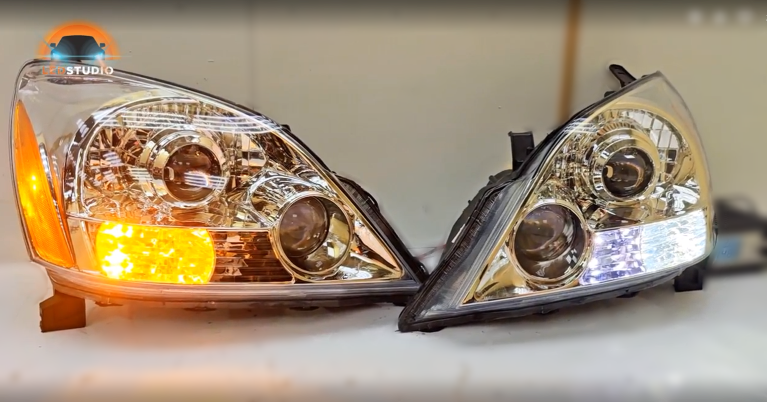 Lexus GX470 тюнинг фары от Ledstudio. Модули новое поколение - призма!