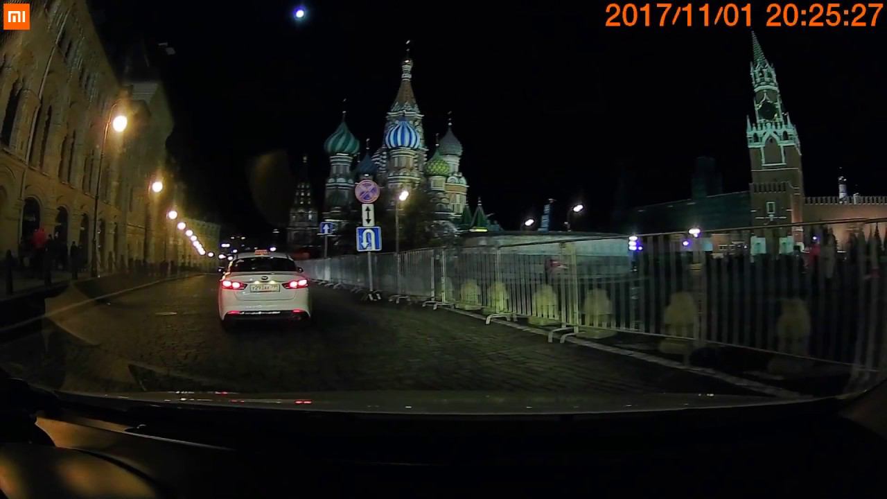 Xiaomi mijia CAR driving recorder camera - Прогулки по ночной Москве часть.2