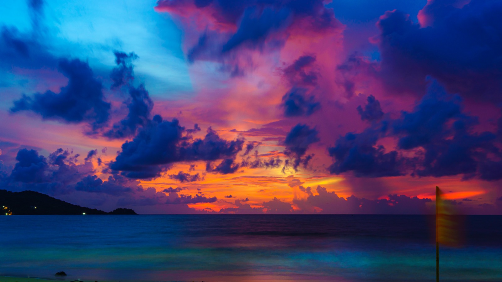 Amazing Sunset. Patong Beach, Phuket Thailand. 20/06/2021