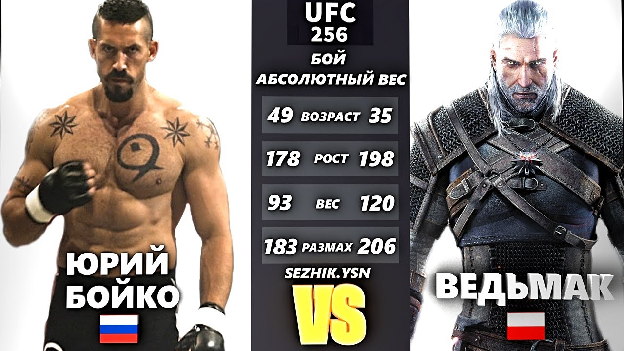 UFC БОЙ ЮРИЙ БОЙКО vs ВЕДЬМАК (com. vs com.)
