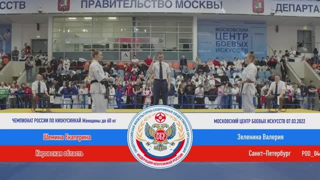 P 046  Шемина Екатерина (Кировская область) - Зеленина Валерия (Санкт-Петербург)