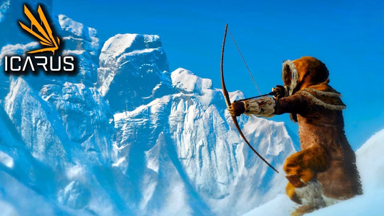 Icarus 3. Bob. Возводим сушилки для мяса. Рубим деревья. Первая ночь.