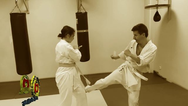 на тренировке