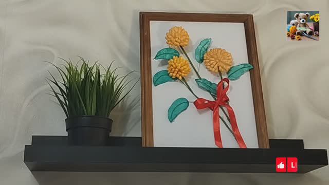 DIY  |Ватные палочки , диски и картина готова  |Декор для дома.