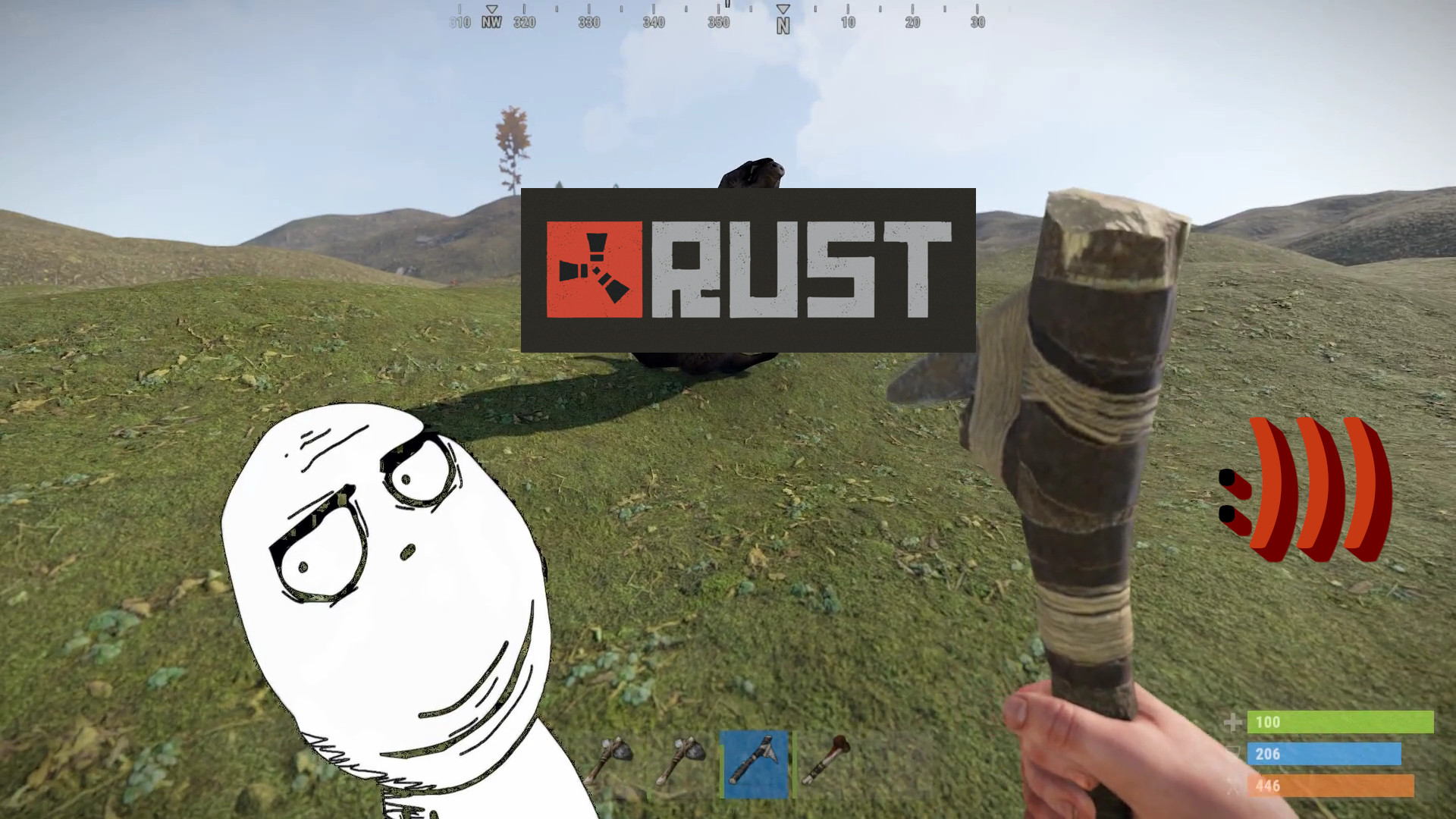 Кабан на расслабоне | Rust Соло баги, приколы