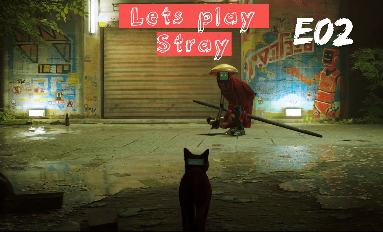 Прохождение Stray. Эпизод 2. Город роботов и его обитатели.