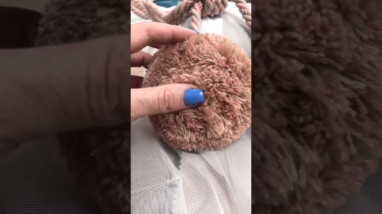 Легкий тюль в горошек с подхватами - помпонами #тюльвдетскую #тюльвгорошек #тюль