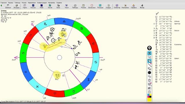 Профессиональное предназначение в Натальной карте Клиента. Разбор карты.