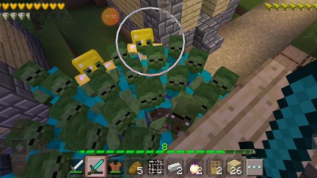 10 дней выживание в зомби апокалипсисе в майнкрафт. День 5.