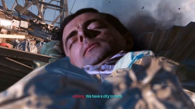 Mr Bean in Cyberpunk 2077.