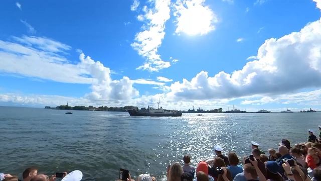 Репетиция военно-морского парада в Балтийске.