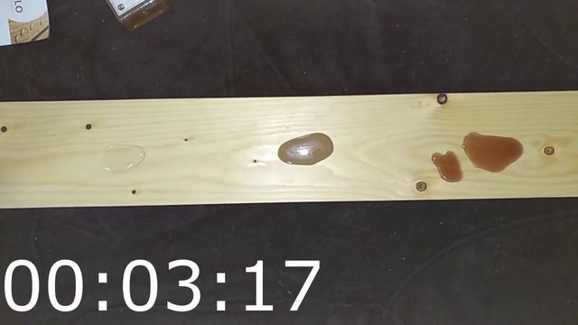 Заморозка\ разморозка масла для дерева и тестируем поверхность на вода-кофе-вино