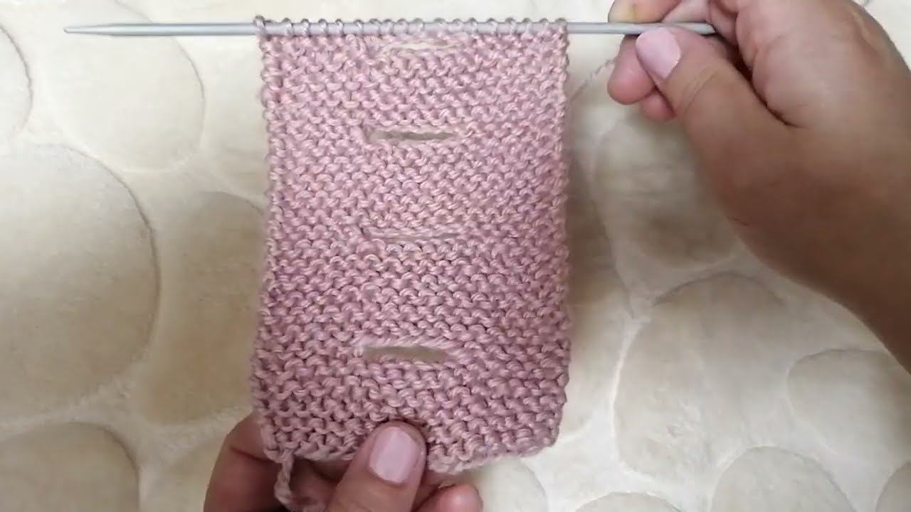 как связать петельку под пуговку