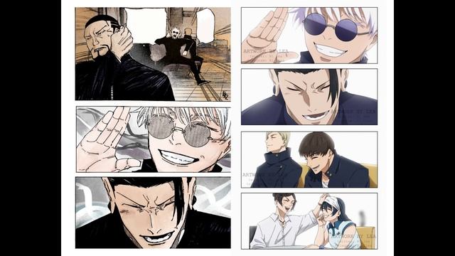 Отдых с Сатору Годжо и остальными в загробном мире