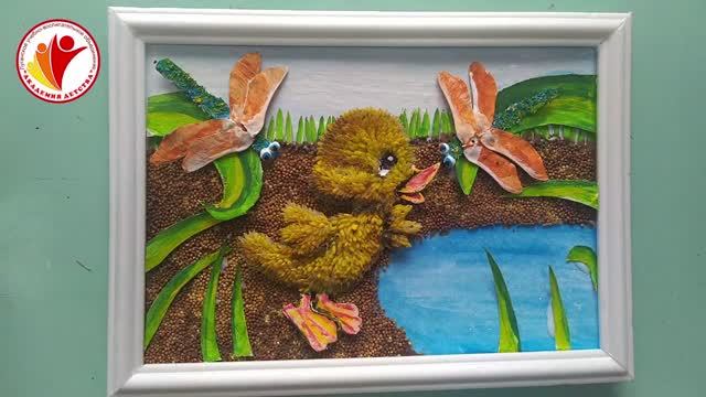 УТЕНОК. ЧАСТЬ2 | КАРТИНА ИЗ РИСОВЫХ ЗЁРЕН | ДЕКОРАТИВНО-ПРИКЛАДНОЕ ИСКУССТВО | КРУЖОК «ПОЛБА»