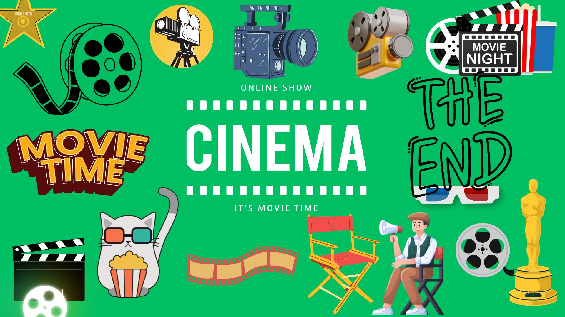 Футаж Кино - Фильмы - Медиа (Cinema Greenscreen Movie)