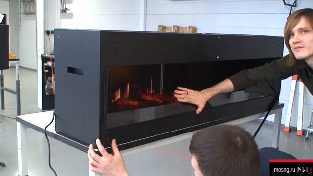 Монтаж электрокаминов Dimplex Opti-V в ЖК Золотая Звезда