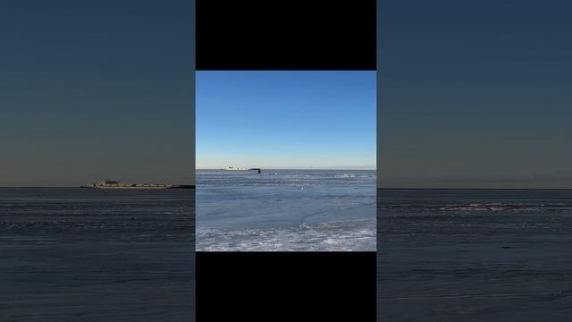 Финский залив во льдах, сноукайтинг во всей красе ?