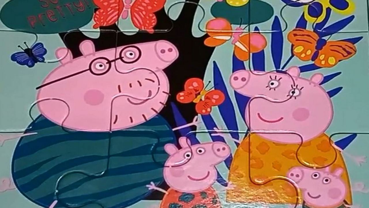 Пазл Семейка Свинки Пеппы - собираем пазлы для детей | Polinka-Vitaminka