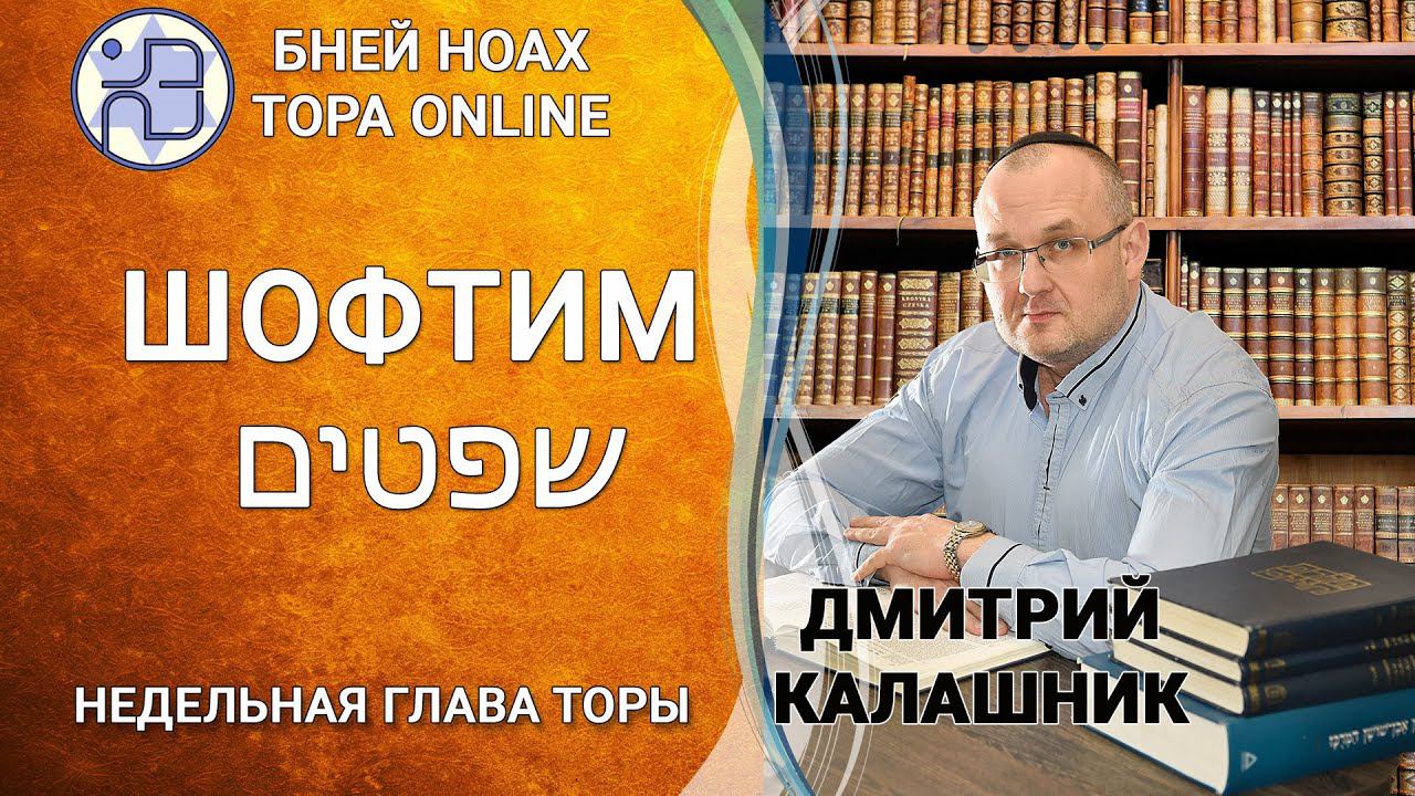 Недельная глава ШОФТИМ (שֹׁפְטִים) || Дмитрий Калашник ||  5782