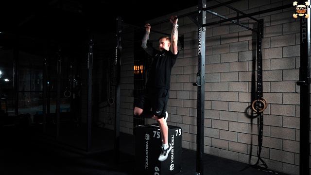 Подтягивания + ассист. с тумбы