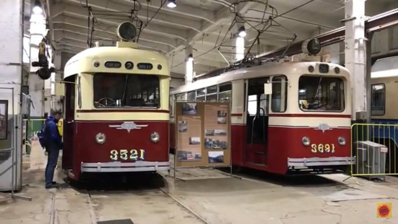 Трамвай часть 2 Музей городского электрического транспорта.