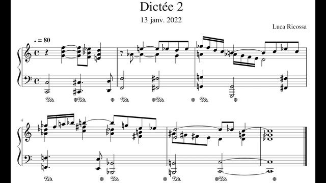 Dictée 2, 13 janvier 2022