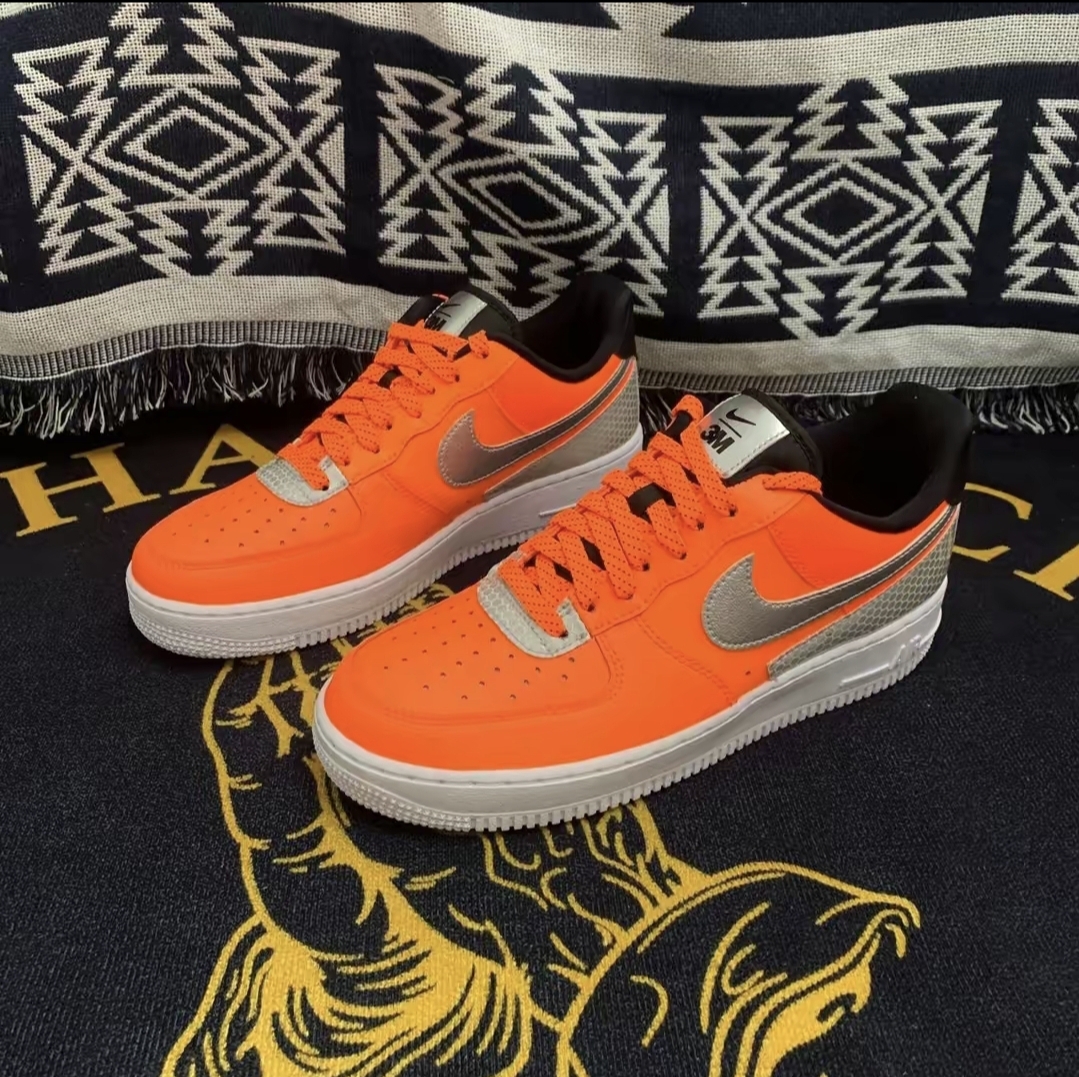 Кроссовки 3M X Nike Air Force 1 Low "Total Orange" Оригинал! Под заказ.